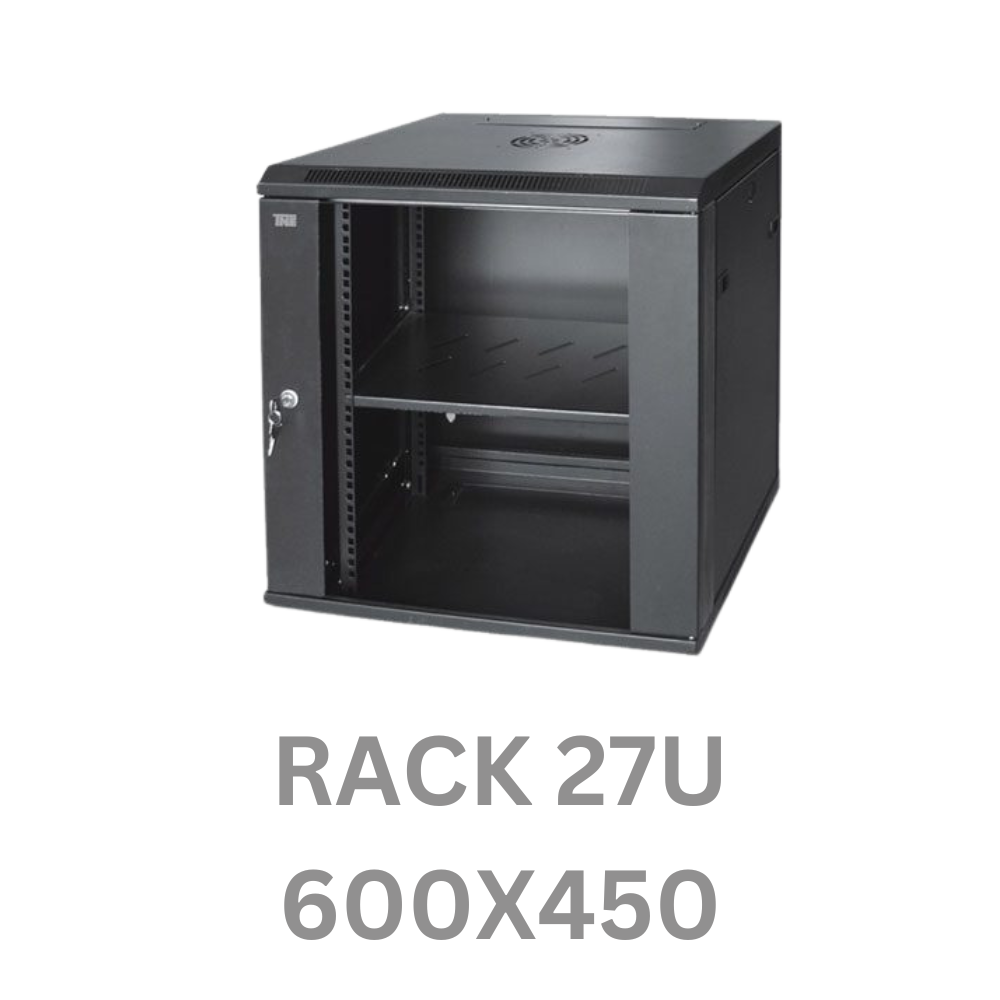 Rack – Single section wall mounted cabinet 27U 600X450 - Kosprod ...