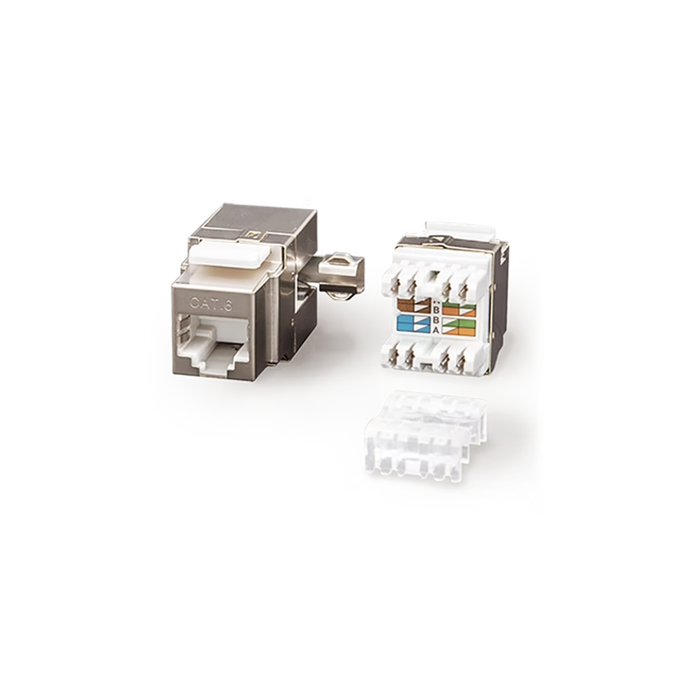 Modular Jack CAT6 180° FTP Keystone Jack - Kosprod - Dycan i Produkteve ...