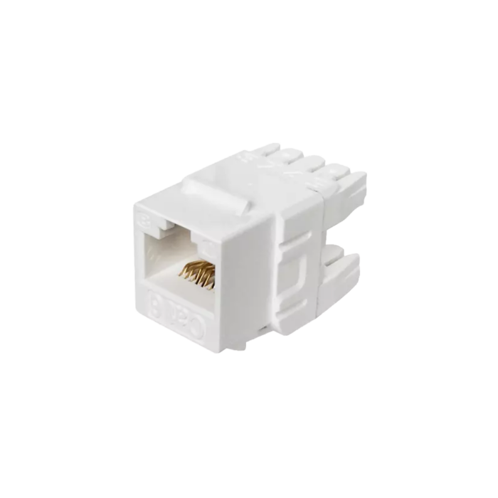 Modular Jack Keystone CAT6 180° WHITE - Kosprod - Dycan i Produkteve ...