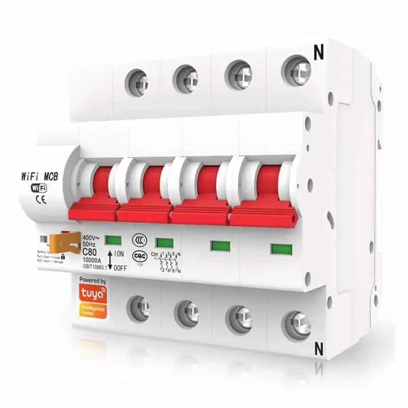 Smart Switch Circuit Breaker 4 Pole MCB 100A, Isolator, 3Phase 380VAC ...