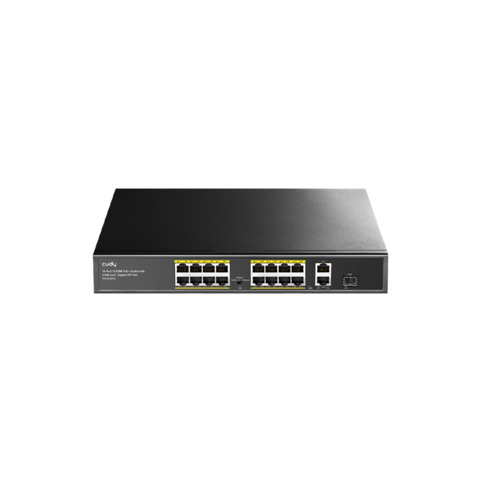 16-Port 10/100M PoE+ Switch with 1Gigabit Uplink and 1 Gigabit Combo ...