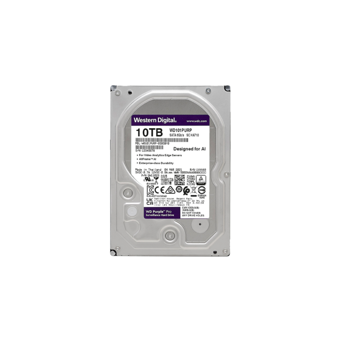 Western Digital 10TB WD Purple Pro Surveillance Internal Hard Drive HDD ...